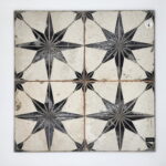 FS STAR BLACK LT 45x45 - Płytka 3D, czarne gwiazdy | Peronda