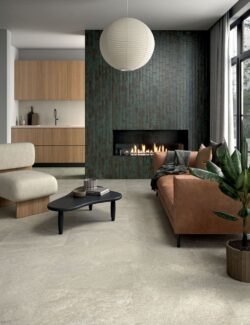 Marca Corona FUOCO Blu Iron - 6x24 Płytki metaliczne niebieskie